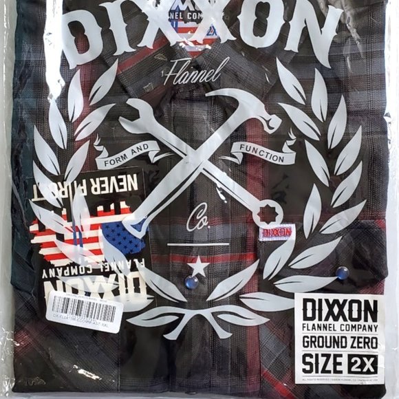 DIXXON | Shirts | Dixxon Flannel Ground Zero Flannel Shirt Mens 2xl ...